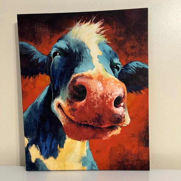 Art | Super Cute Cow Picture | Poshmark